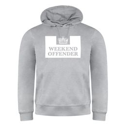 Weekend Offender Weekend -T&auml;ter Langarm Pullover Grey Herren HM Service Classics Hoodie WOHD100 GRAU MARL