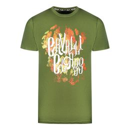 Cavalli Class Bold Logo Gr&uuml;nes T-Shirt