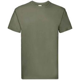 Fruit of the Loom - "Super Premium" T-Shirt f&uuml;r Herren/Damen Unisex (Klassisch Olivgr&uuml;n)