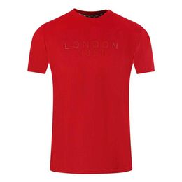 Aquascutum - "London 1851" T-Shirt f&uuml;r Herren, verklebt (Rot)