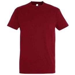 SOLS - "Imperial" T-Shirt Schwere Qualit&auml;t f&uuml;r Herren/Damen Unisex (Chilli)