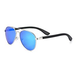 Earth Wood Sayulita Polarisierte Sonnenbrille - Dunkelbraun/Blau