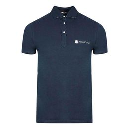 Aquascutum Unisex Erwachsenen Aldis Block Logo Polo-Shirt (Marineblau)