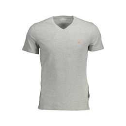 Guess Jeans Graues Herren-T-Shirt aus Bio-Baumwolle