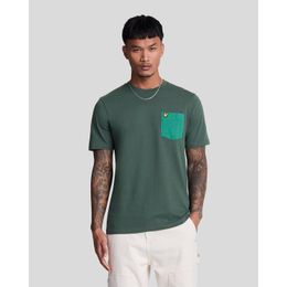 Lyle & Scott Lyle & Scott � T-Shirt mit farblich abgestimmter Tasche in Blau