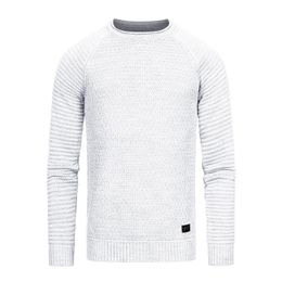 Rusty Neal Schwerer Biker Grobstrick Rundhals-Pullover