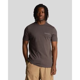Lyle & Scott Herren-T-Shirt mit Lyle & Scott-Stickerei in Grau