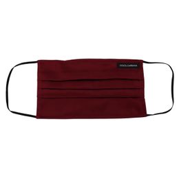 Dolce & Gabbana Dolce & Gabbana Elegante Seiden-Faltenmaske in Kastanienbraun f&uuml;r Frauen