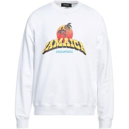 Dsquared2 - "Jamaica" Sweatshirt f&uuml;r Herren/Damen Unisex (Wei&szlig;)