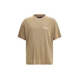 Represent Braunes Baumwoll-T-Shirt