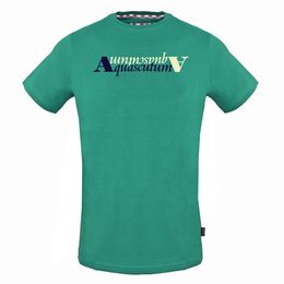 Aquascutum Reflexion Logo Gr&uuml;nes T-Shirt