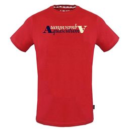 Aquascutum Reflexion Logo Rotes T-Shirt