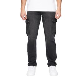CrossHatch - "Kremtap" Cargo-Jeans f&uuml;r Herren (Schw&auml;rze)