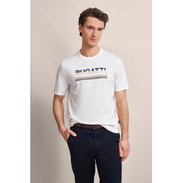 Bugatti Herren T-Shirt mit gummiertem Logo-Print