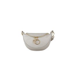 Giulia Monti Schultertasche Hellgrau