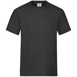 Fruit of the Loom - T-Shirt f&uuml;r Herren/Damen Unisex (Schwarz)