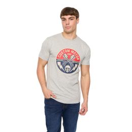 CrossHatch - "Moules" T-Shirt f&uuml;r Herren (Grau meliert)