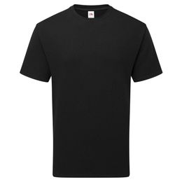 Fruit of the Loom - "Pure" T-Shirt f&uuml;r Herren/Damen Unisex, Baumwolle (Schwarz)