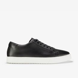 Clarks Lockton Schn&uuml;rschuhe aus schwarzem Leder