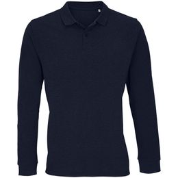 SOLS - "Planet" Poloshirt f&uuml;r Herren/Damen Unisex Lang&auml;rmlig (Dunkelblau)