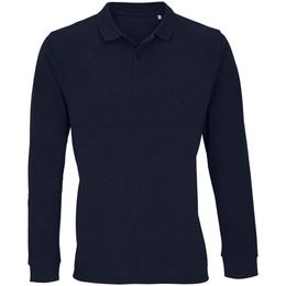 SOLS - "Planet" Poloshirt f&uuml;r Herren/Damen Unisex Lang&auml;rmlig (Dunkelblau)