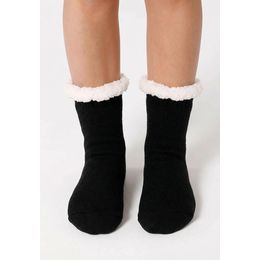 "Pure Black" Sherpa-Socken