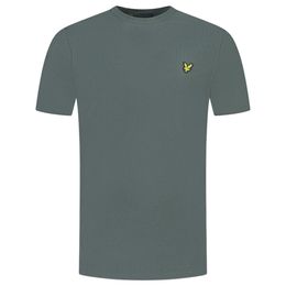 Lyle & Scott Tiefgr&uuml;nes T-Shirt mit Lyle & Scott-Logo auf der Brust