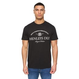 Henleys - "Henclose" T-Shirt f&uuml;r Herren (Schwarz)