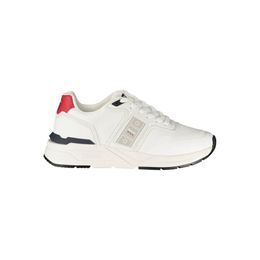 Blauer Wei&szlig;er Polyester Herren Sneaker