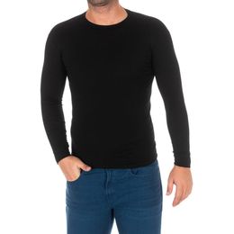 Lang&auml;rmeliges T-Shirt mit halbhohem Kragen 1625-H Herren