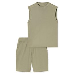 Schiesser Herren Pyjama ModernSchlafanzug, Pyjama Set, Nachtw&auml;sche