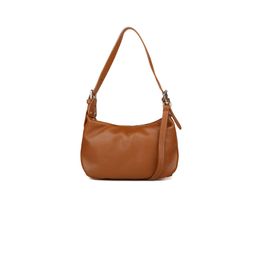 Giulia Monti Schultertasche Goldbraun