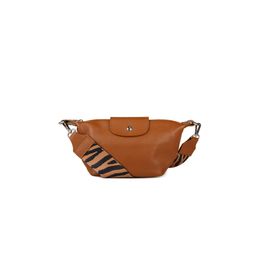 Giulia Monti Schultertasche Goldbraun