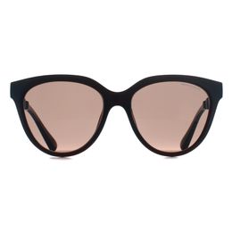 Armani Exchange AX4148SU 835773 gl&auml;nzend transparent braun dunkelbraun Sonnenbrille