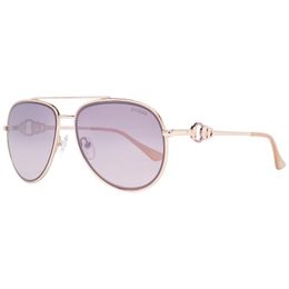 Guess Aviator Womens Gl&auml;nzend Rose Gold Bordeaux Spiegel GF0344