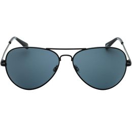 Mattschwarze Sonnenbrille mit grauen Gl&auml;sern von Banana Republic