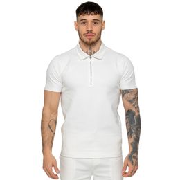 Enzo | Herren Poloshirt mit Rei&szlig;verschluss