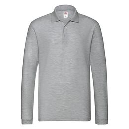 Fruit of the Loom - "Premium" Poloshirt f&uuml;r Herren Lang&auml;rmlig (Sportliches Heather)