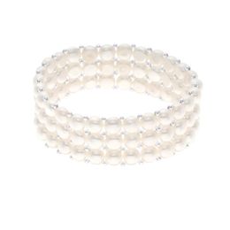 DIADEMA - Armband - Echte S&uuml;&szlig;wasserperlen - Wei&szlig;