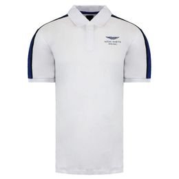 Hackett Aston Martin Racing Mens White Polo Shirt