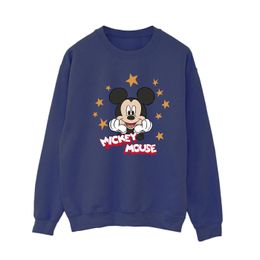 Disney - "Mickey Mouse Stars" Sweatshirt f&uuml;r Damen (Marineblau)