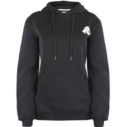GUGGEN Mountain Damen Kapuzenpullover Fleece Hoodie Langarm Schwarz