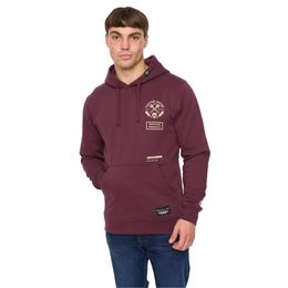 CrossHatch - "Moules" Kapuzenpullover f&uuml;r Herren (Weinrot)