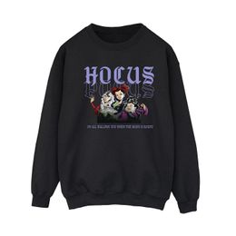 Disney - "Hocus Pocus Hallows Eve" Sweatshirt f&uuml;r Damen (Schwarz)
