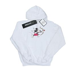 Disney - "Mickey Mouse Love Cherub" Kapuzenpullover f&uuml;r Damen (Wei&szlig;)