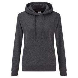 Fruit of the Loom - "Classic" Kapuzenpullover f&uuml;r Damen (Dunkelgrau)