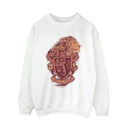 Harry Potter - "Gryffindor" Sweatshirt f&uuml;r Damen (Wei&szlig;)