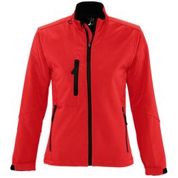 SOLS Womens/Ladies Roxy Soft Shell Jacket (atmungsaktiv, winddicht und wasserabweisend) (Rot)