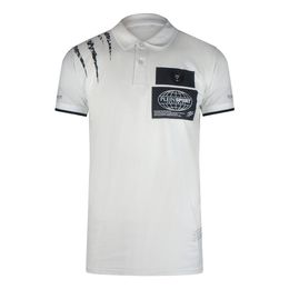Plein Sport - Wei&szlig;es Poloshirt Mit Kratzern An Der Schulter
