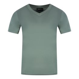 Emporio Armani - T-Shirt f&uuml;r Herren/Damen Unisex, V-Ausschnitt (Dunkelgrau)